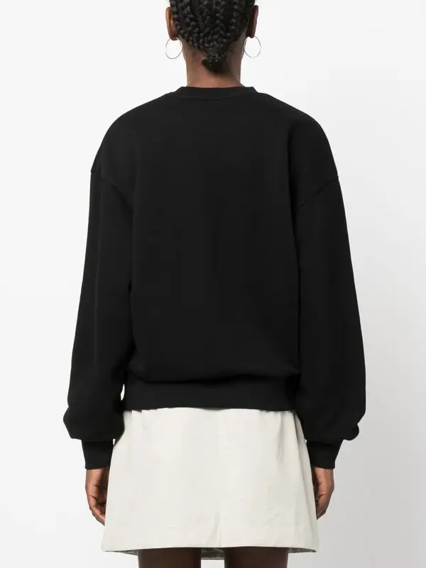 Carhartt Work In Progress Embroidered-logo Cotton Sweatshirt - Black