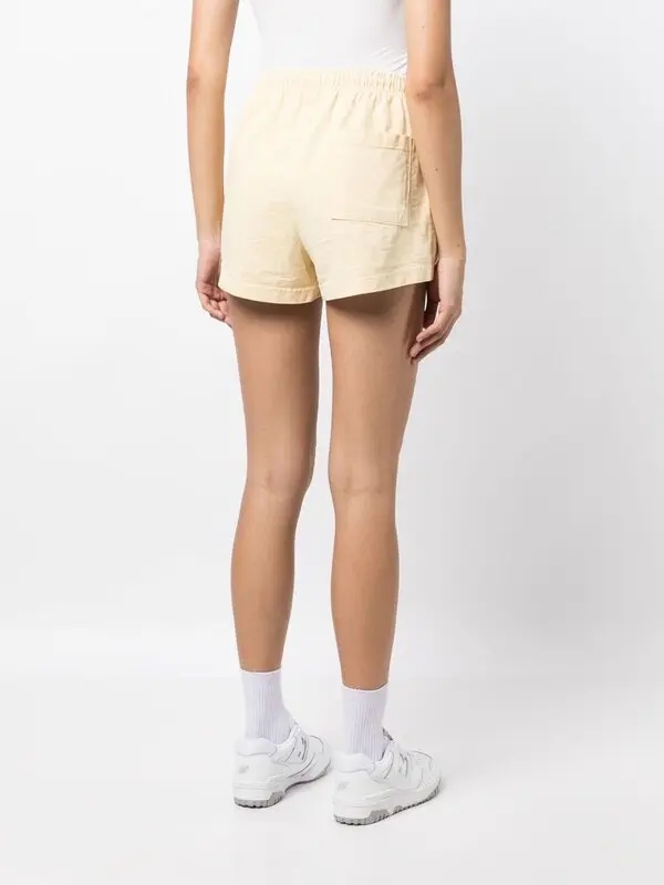 SPORTY & RICH Wellness-print Cotton Shorts