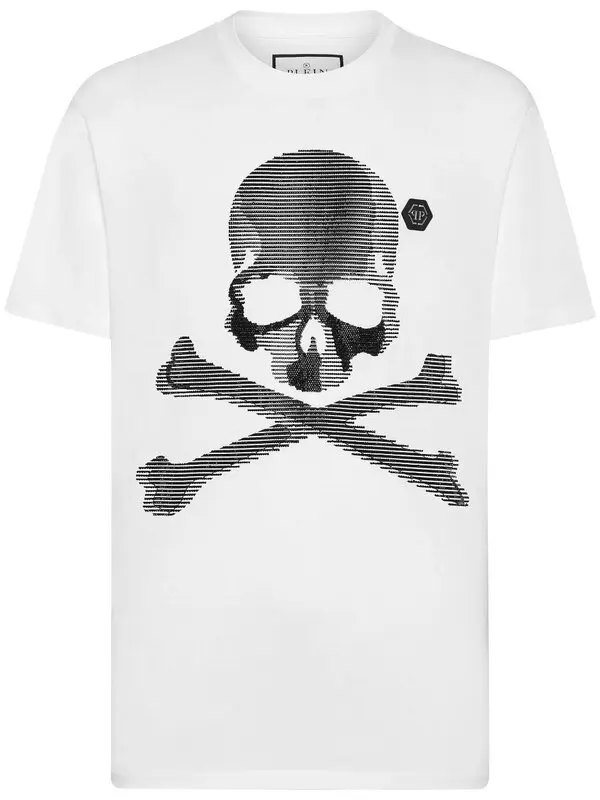Philipp Plein Skull-print Cotton T-shirt - White