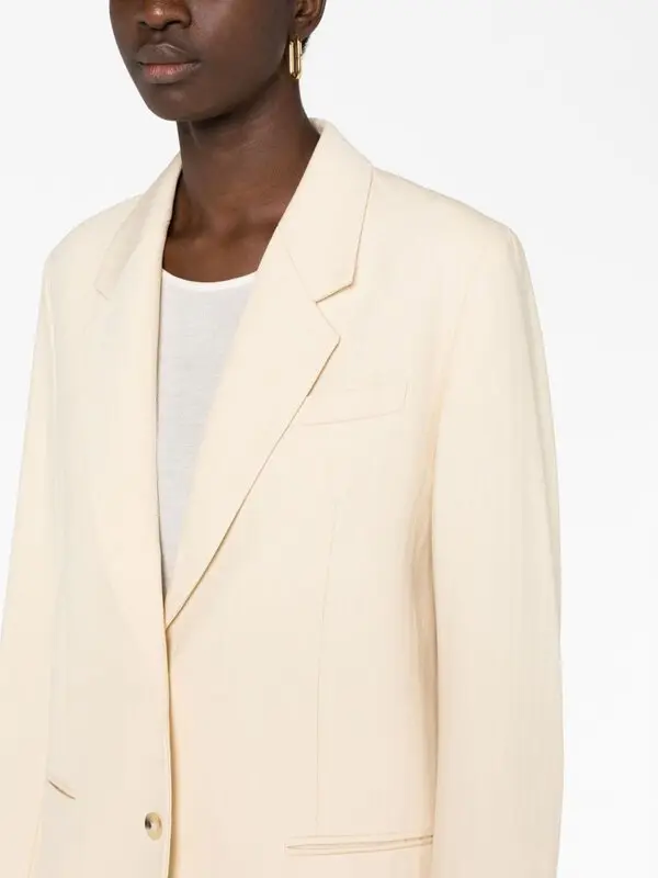 TOTEME Tailored Single-breasted Blazer - Neutrals