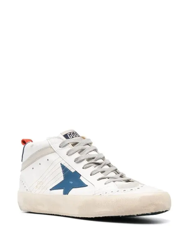 GOLDEN GOOSE Mid-star Panelled Sneakers