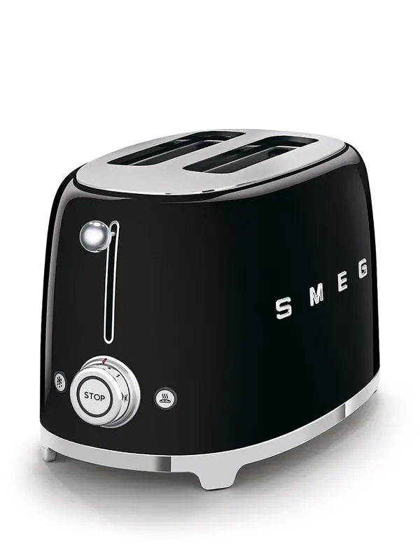 SMEG Embossed-logo Toaster - Black
