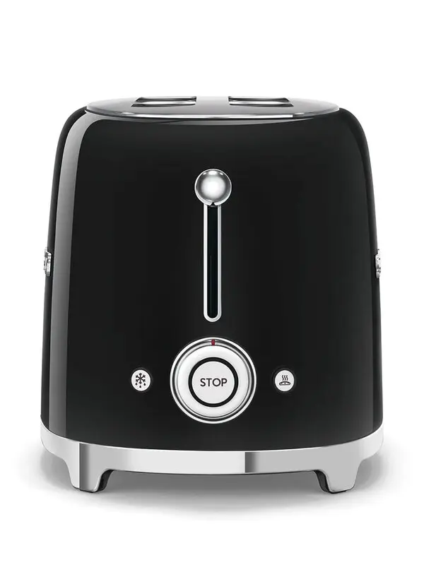 SMEG Embossed-logo Toaster - Black