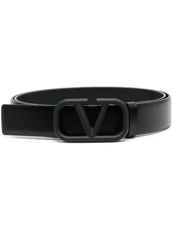 Valentino Garavani Vlogo Signature Belt - Black