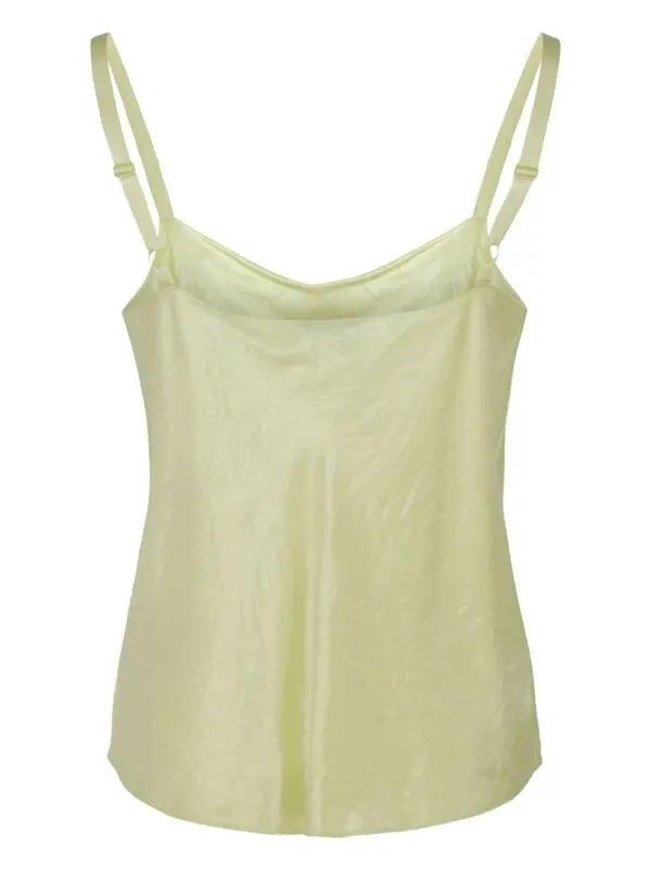 Vince Cowl-neck Sleeveless Top - Green