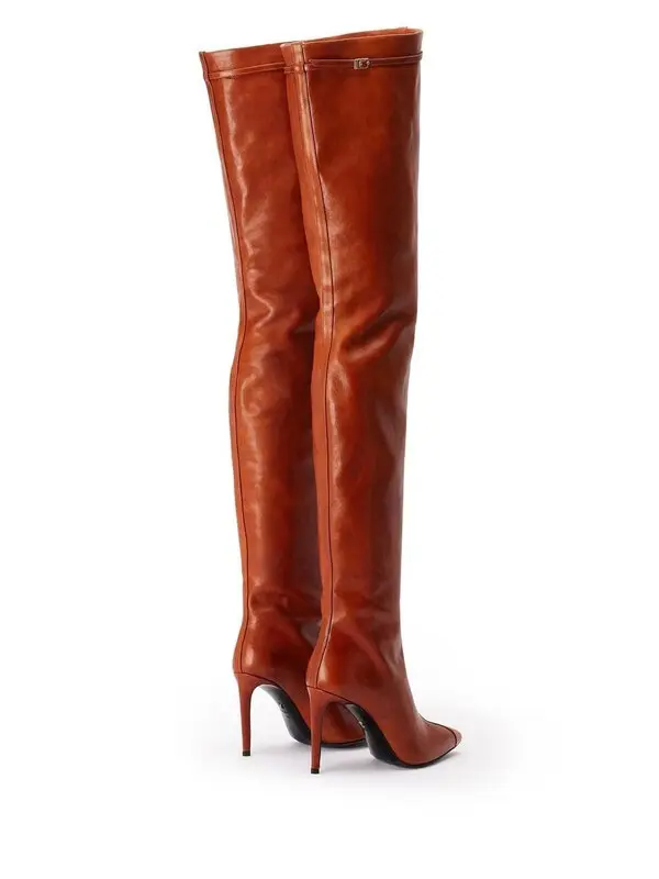 AMI Paris Over-the-knee Leather Boots