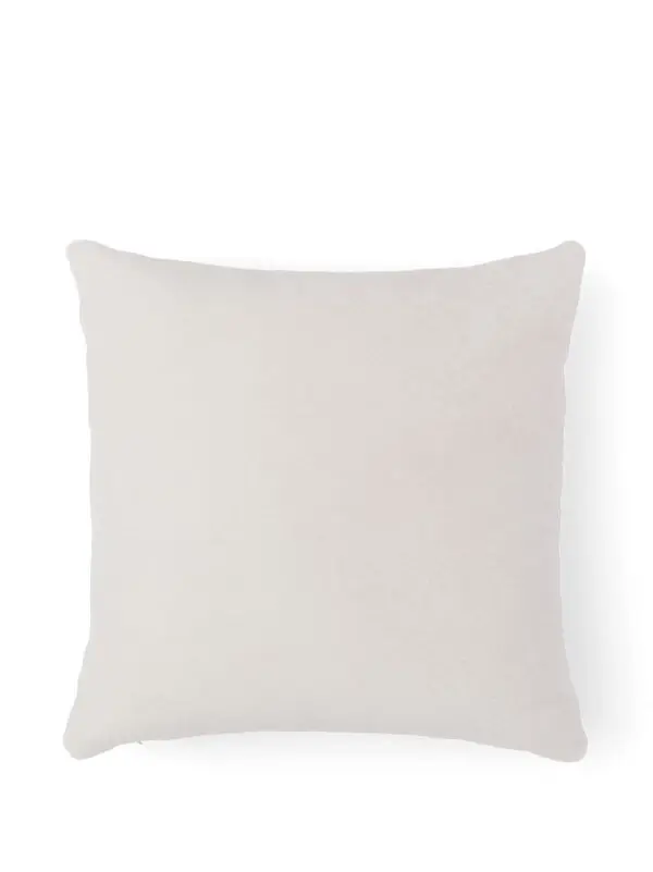 Prada Embroidered-logo Sheepskin Cushion
