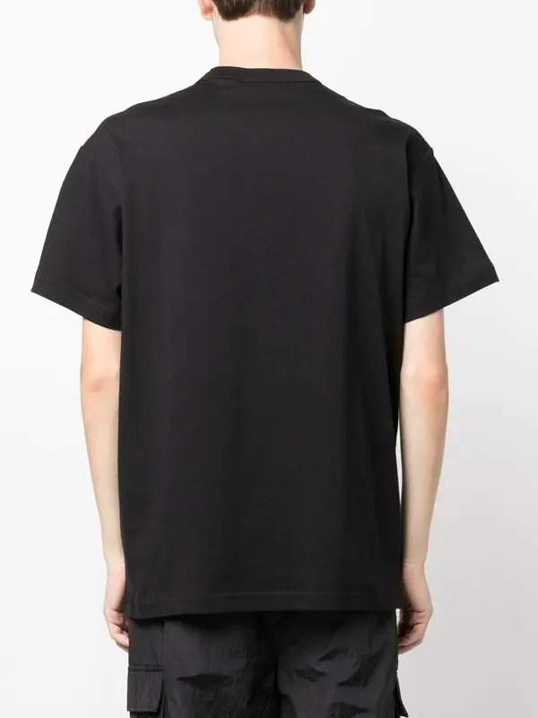 Versace Logo-print Cotton T-shirt - Black