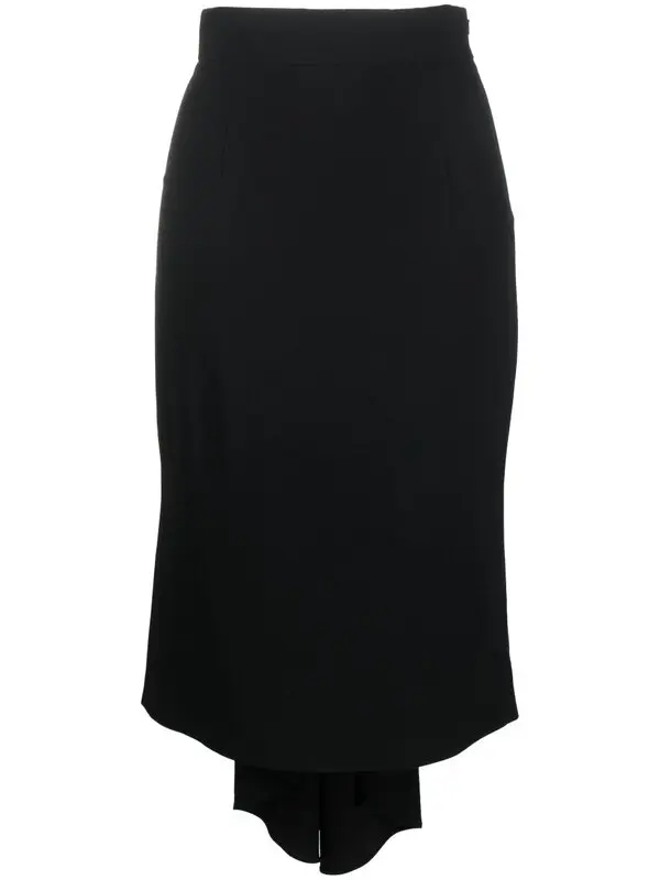 Moschino High-waisted Asymmetric Midi Skirt