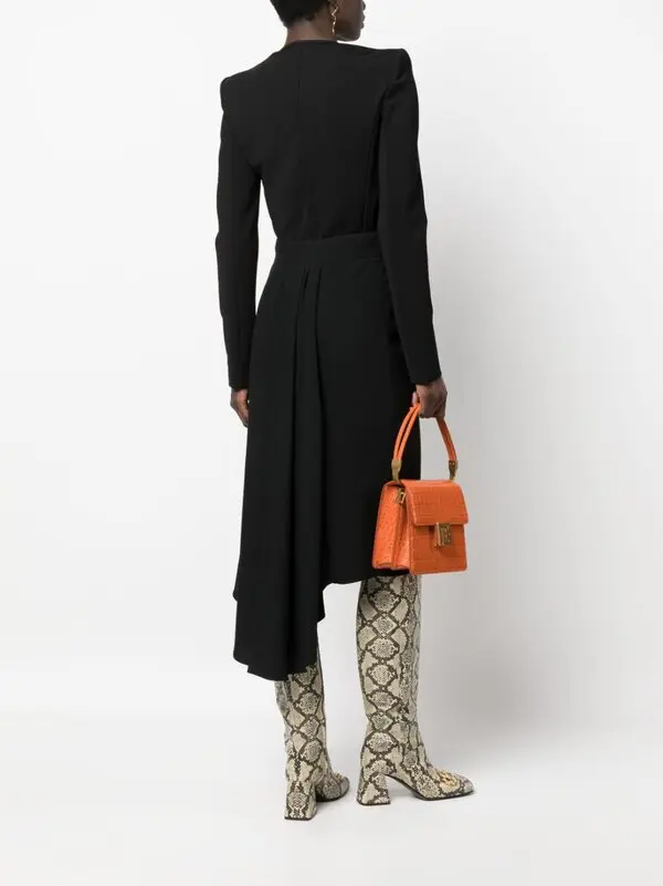 Moschino High-waisted Asymmetric Midi Skirt