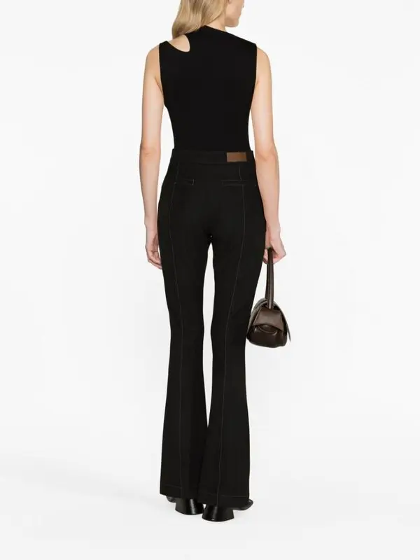 MANURI Bambina Cut-out Bodysuit - Black
