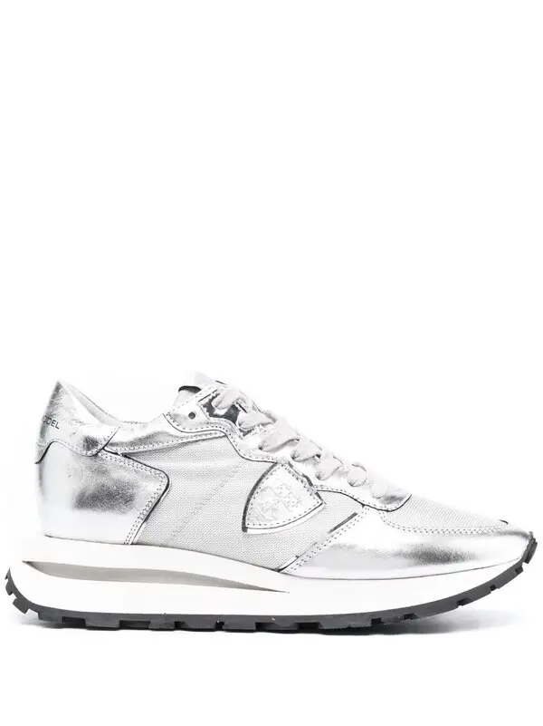 Philippe Model Panelled Low-top Sneakers - Silver