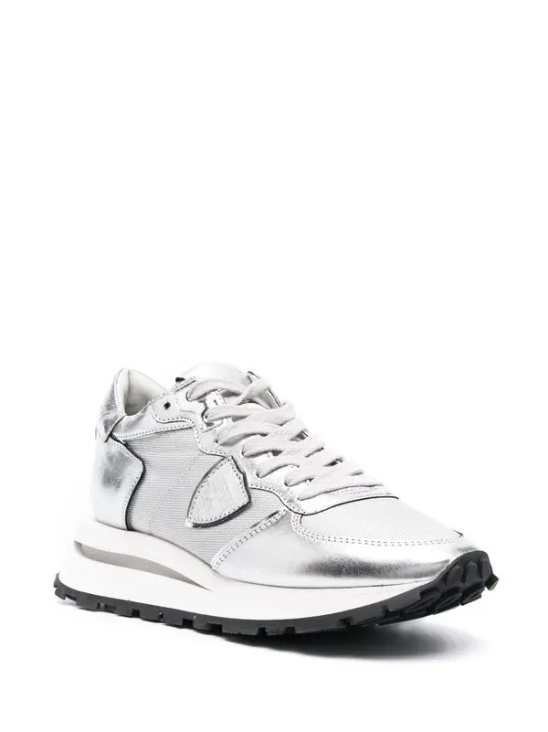 Philippe Model Panelled Low-top Sneakers - Silver