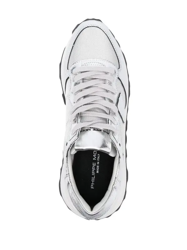 Philippe Model Panelled Low-top Sneakers - Silver