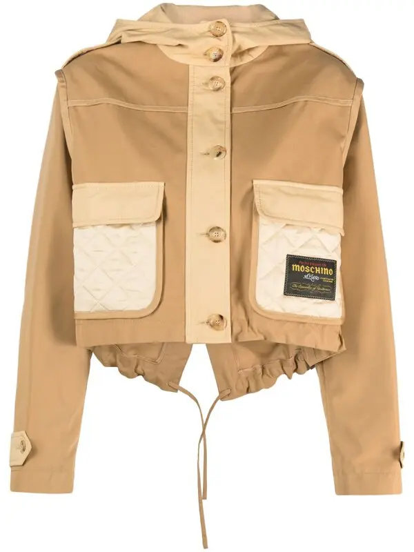 Moschino Cropped Hooded Jacket