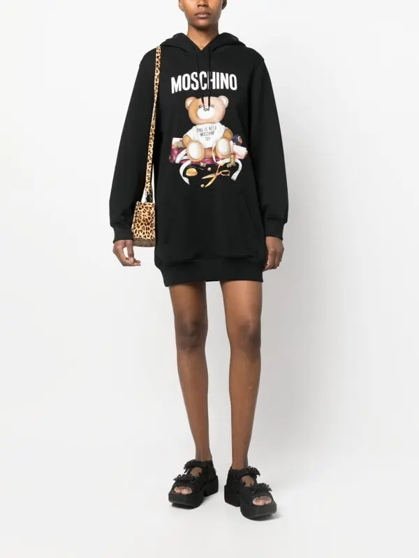 Moschino Teddy Bear Hoodie Dress