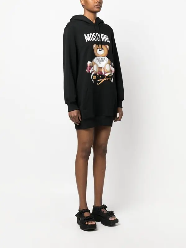 Moschino Teddy Bear Hoodie Dress