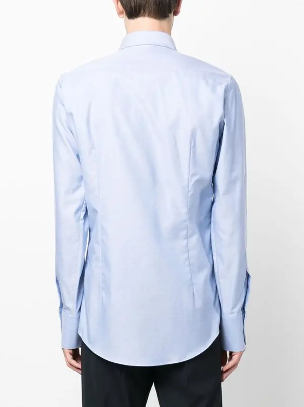 Dsquared2 Logo-print Long-sleeve Shirt - Blue