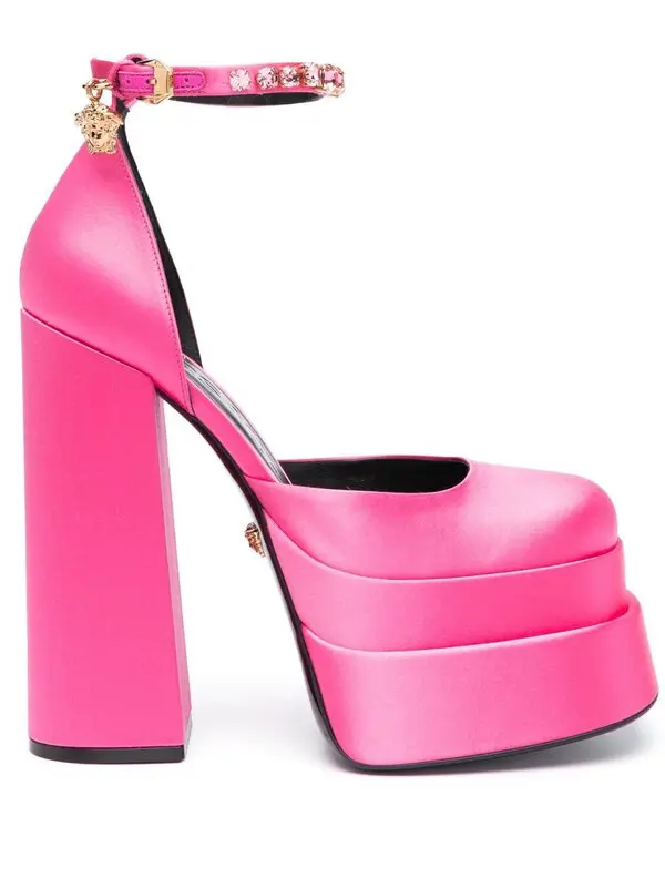 Versace Medusa Aevitas 160mm Platform Pumps - Pink