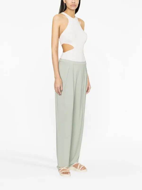 Norma Kamali Pleated Tapered Trousers