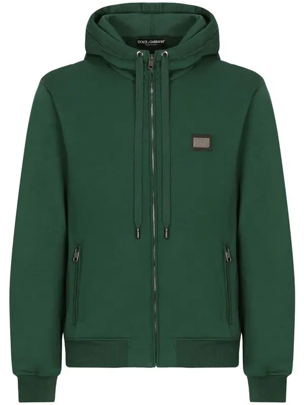 Dolce & Gabbana Logo-plaque Cotton Hoodie
