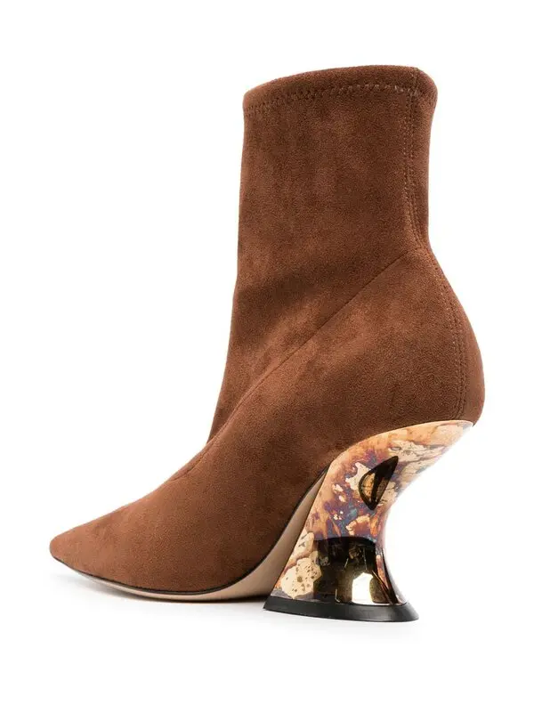 Casadei Elodie 85mm Ankle Boots - Brown