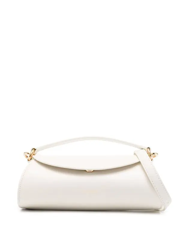JIL SANDER Small Cannolo Shoulder Bag - White