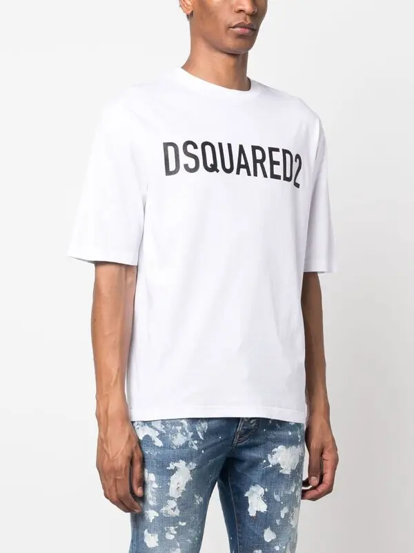 Dsquared2 Logo-print Cotton T-shirt - White