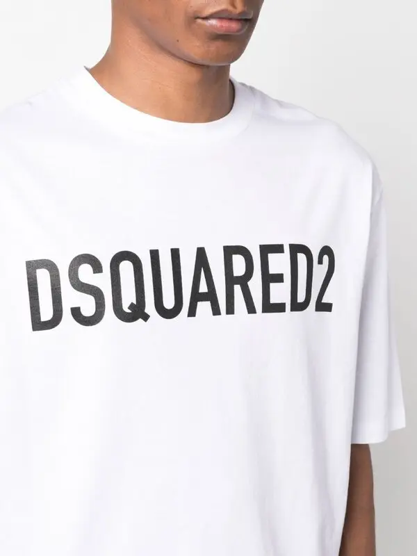 Dsquared2 Logo-print Cotton T-shirt - White