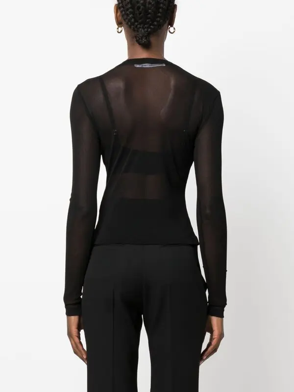 Alexander Wang Semi-sheer Mesh Top