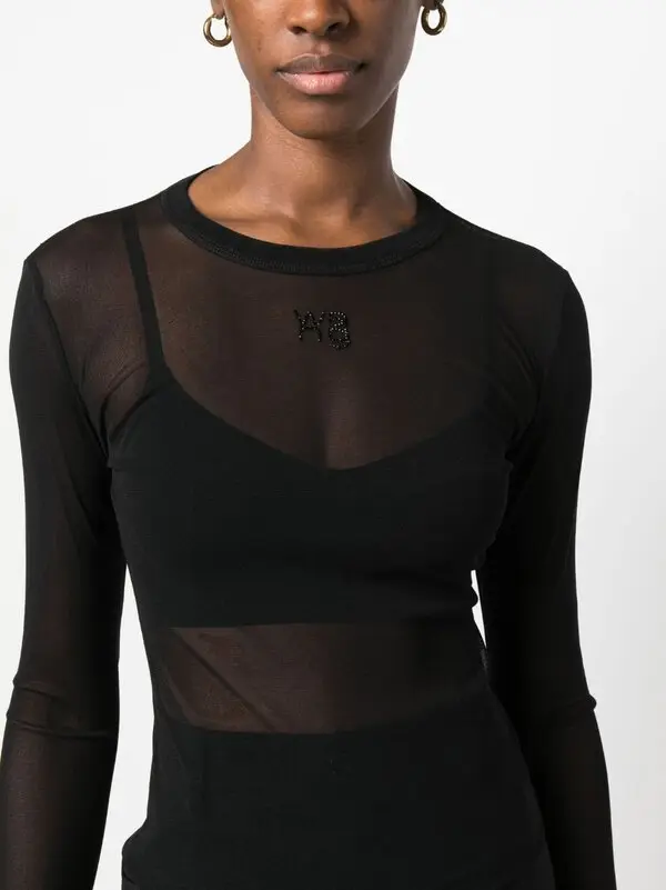 Alexander Wang Semi-sheer Mesh Top