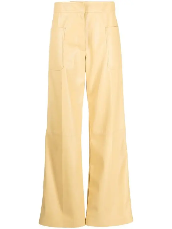 Stella McCartney Alter Mat Wide-leg Trousers - Yellow