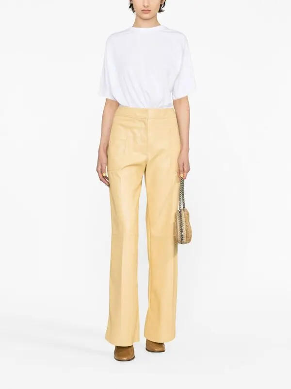 Stella McCartney Alter Mat Wide-leg Trousers - Yellow