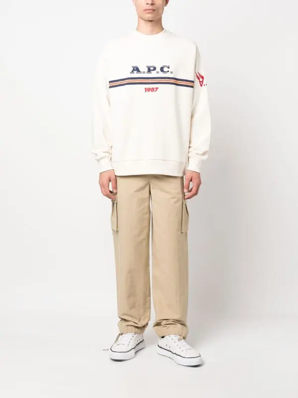 A.p.c. Adam Logo-print Cotton Sweatshirt