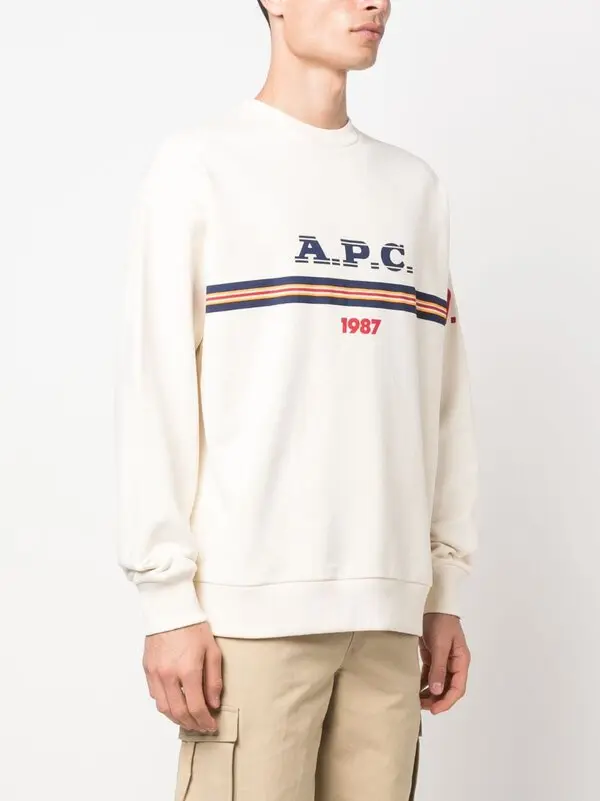 A.p.c. Adam Logo-print Cotton Sweatshirt