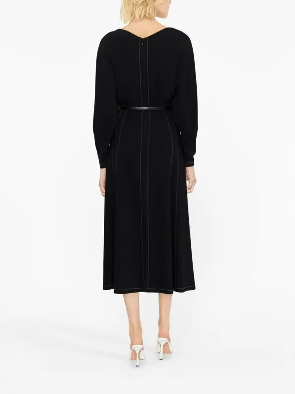 Stella McCartney Front-slit Midi Skirt - Black