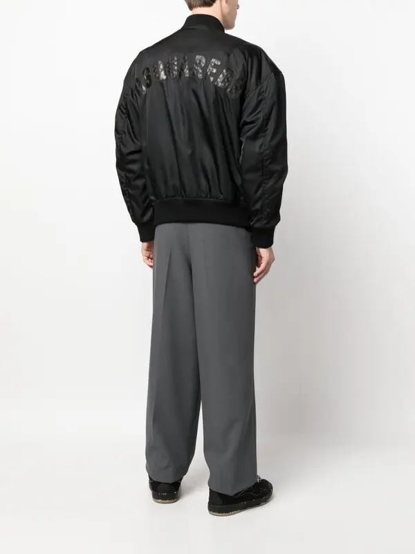 Dsquared2 Logo-patch Panelled Bomber Jacket