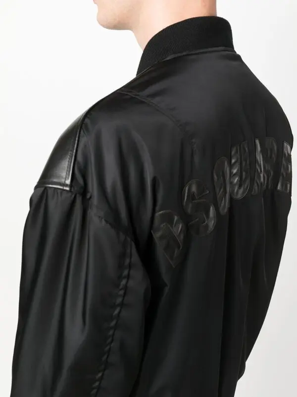 Dsquared2 Logo-patch Panelled Bomber Jacket