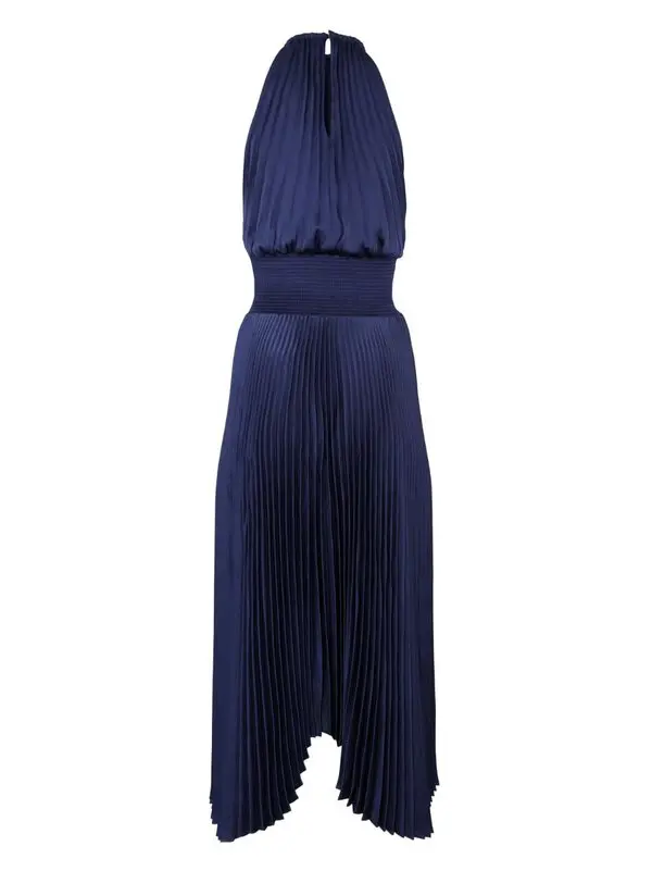 A.L.C. Renzo Ii Pleated Dress - Blue