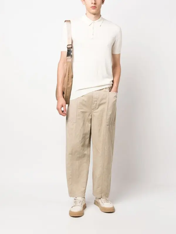 BARACUTA Short-sleeved Cotton Polo Shirt