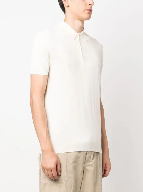 BARACUTA Short-sleeved Cotton Polo Shirt
