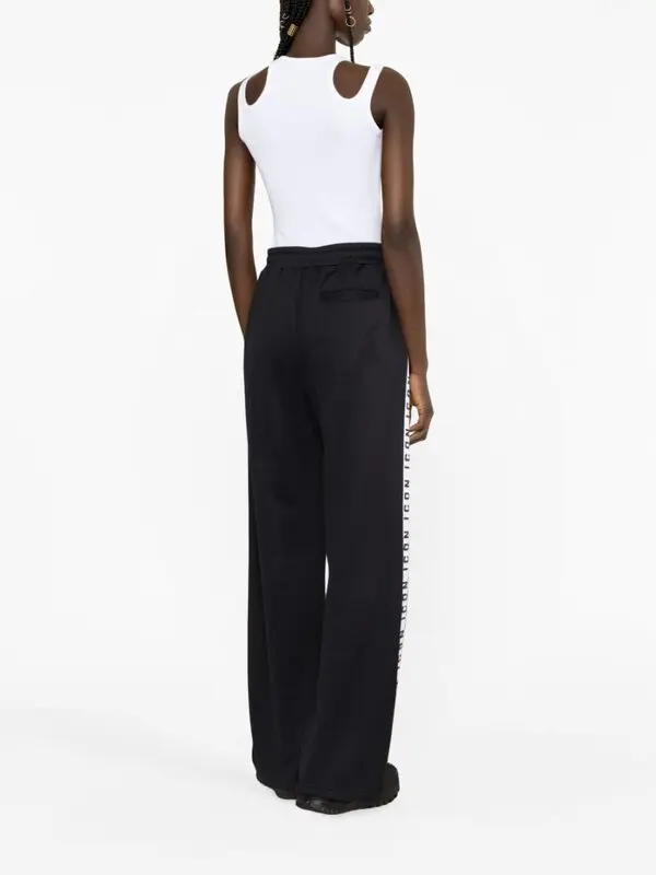 Dsquared2 Logo-tape Wide-leg Track Pants
