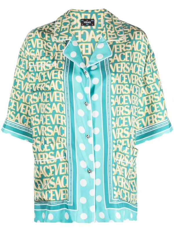 Versace Allover Silk Shirt