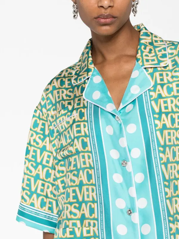 Versace Allover Silk Shirt