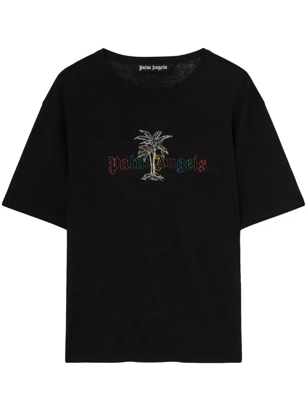 Palm Angels Logo-print Short-sleeve T-shirt