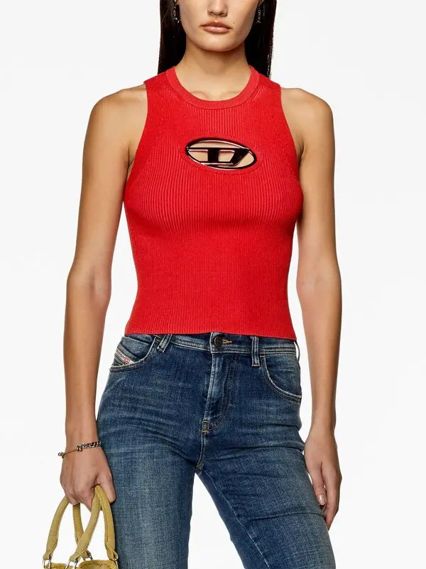 DIESEL M-onerva Logo-plaque Tank Top