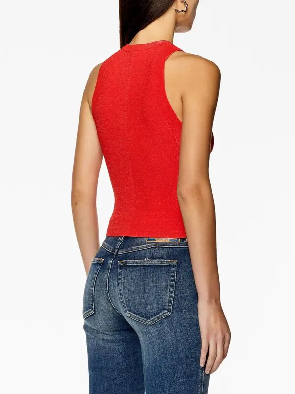 DIESEL M-onerva Logo-plaque Tank Top