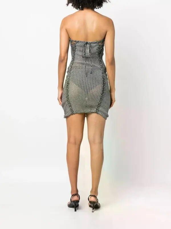 ISA BOULDER Crochet Knit Dress