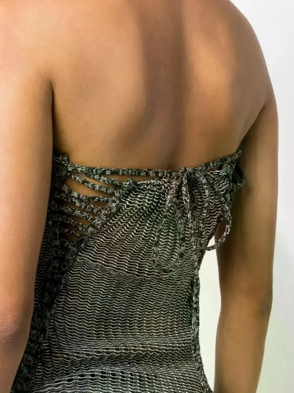 ISA BOULDER Crochet Knit Dress