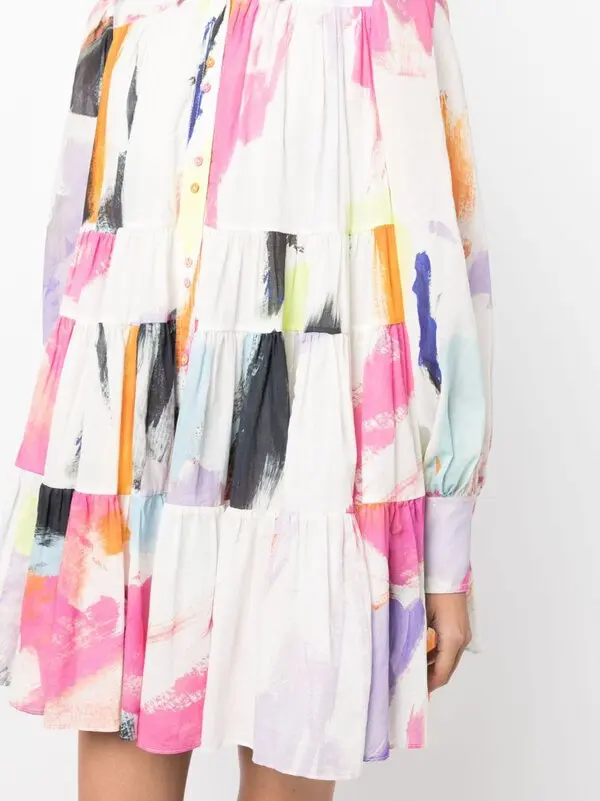 Aje Vie Smock Button-up Dress